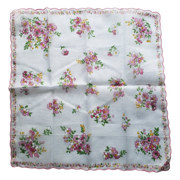 Unbranded | Accessories | Vintage Ladies Handkerchief Hankies Pink ...